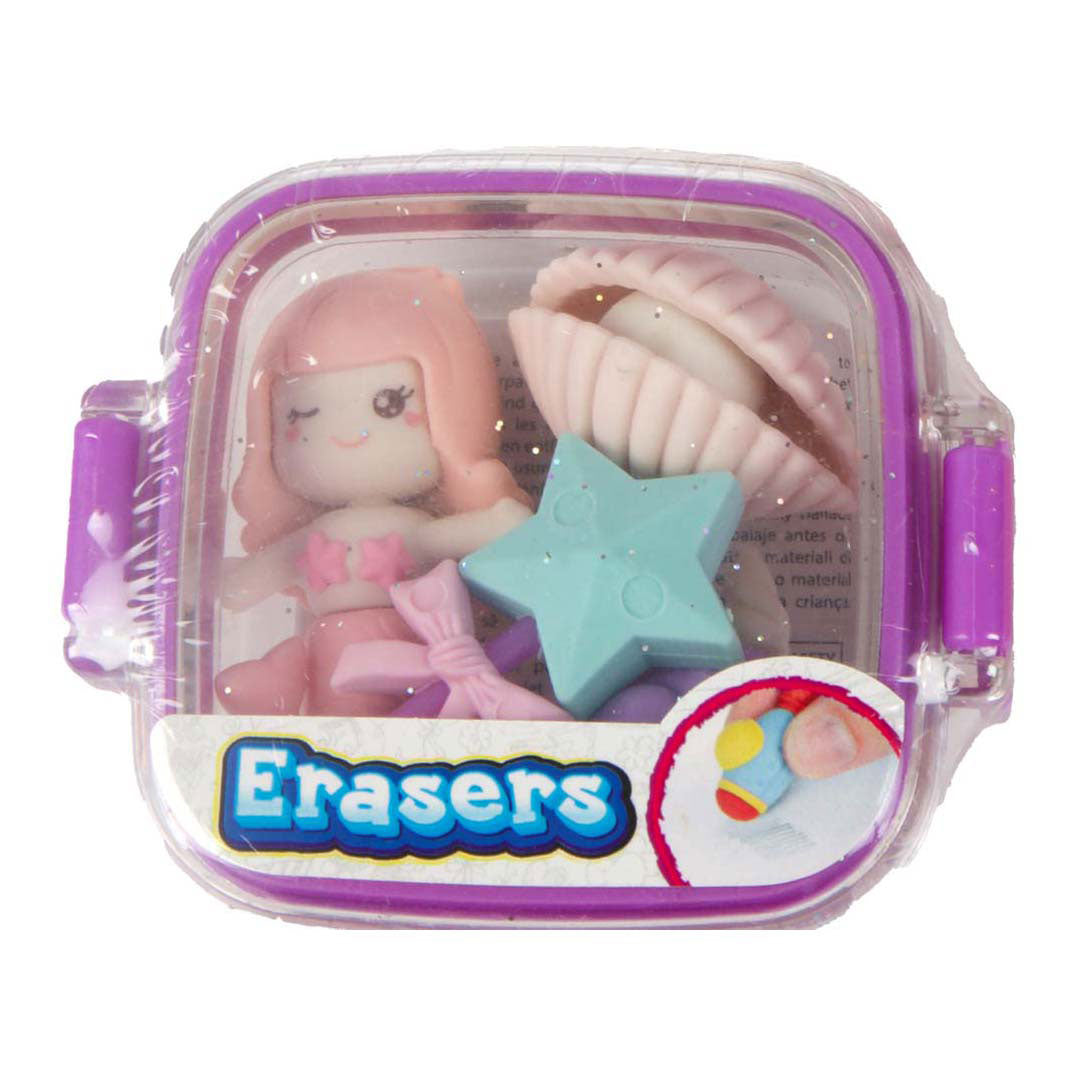 Toi-toys gummen mini set in glitterdoosje - zeemeermin, – Fietsweb.nl