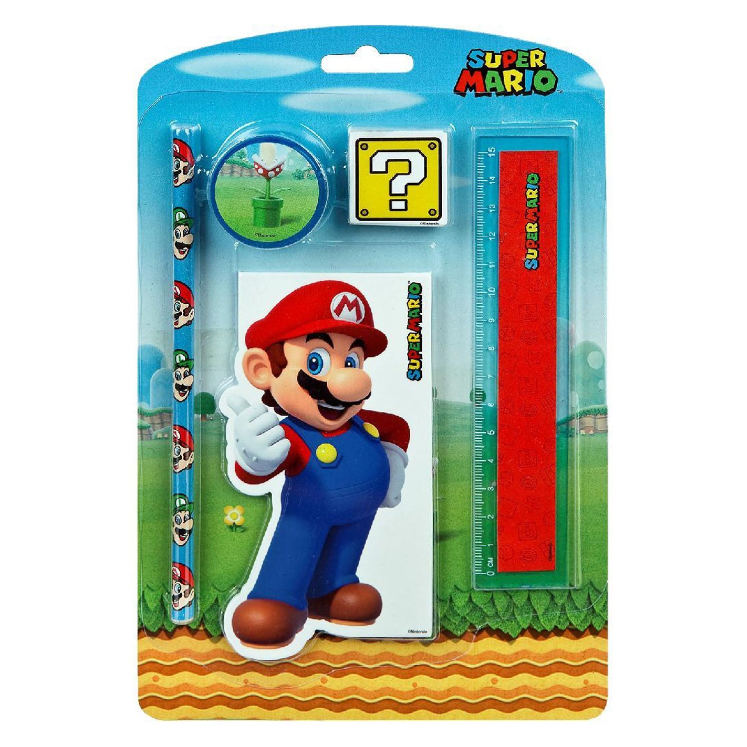 Kids licensing super mario stationery set, 5dlg. – Fietsweb.nl